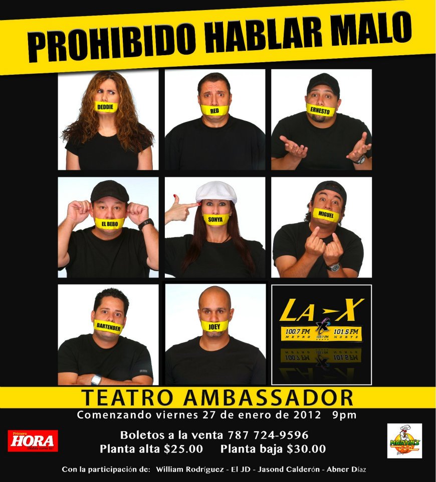 La-X – Gente con la música por dentro Prohibido Hablar Malo - La-X ...